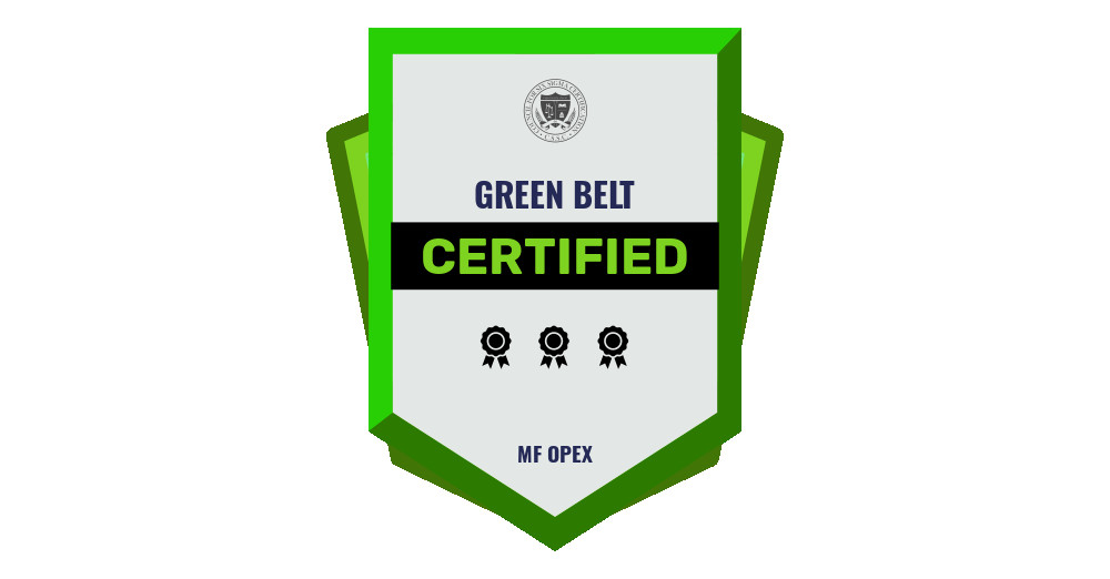 GREEN BELT CERTIFICATION - MF-OPEX | Certify