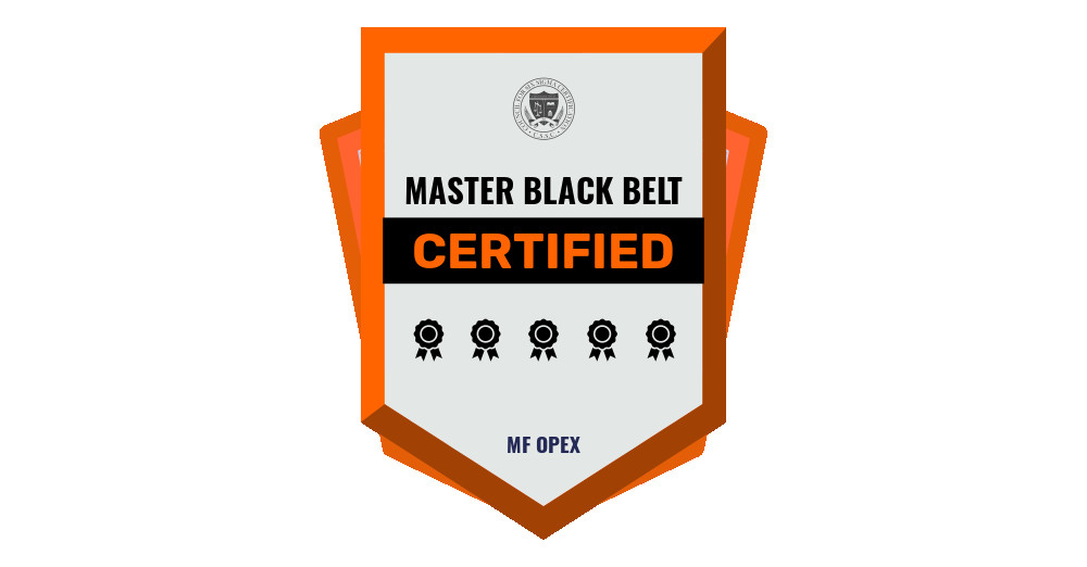 CERTIFICAÇÃO MASTER BLACK BELT - MF-OPEX | Certify
