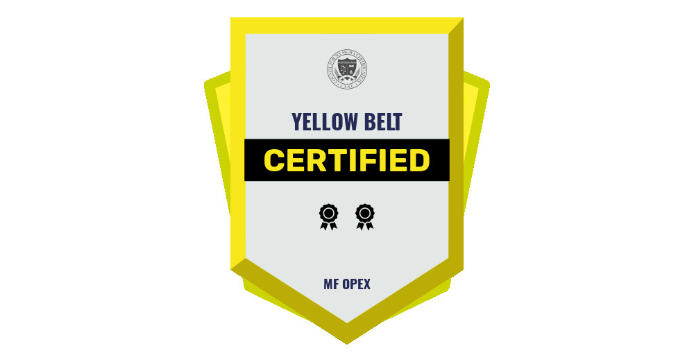 CERTIFICAÇÃO YELLOW BELT - MF-OPEX | Certify